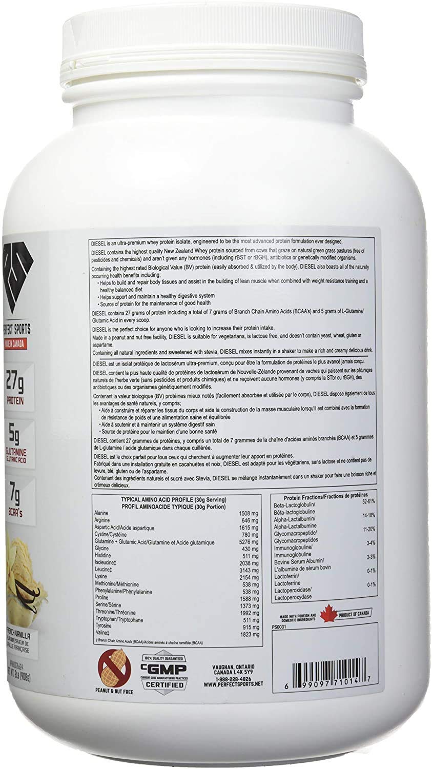 delicious French vanilla whey protein
