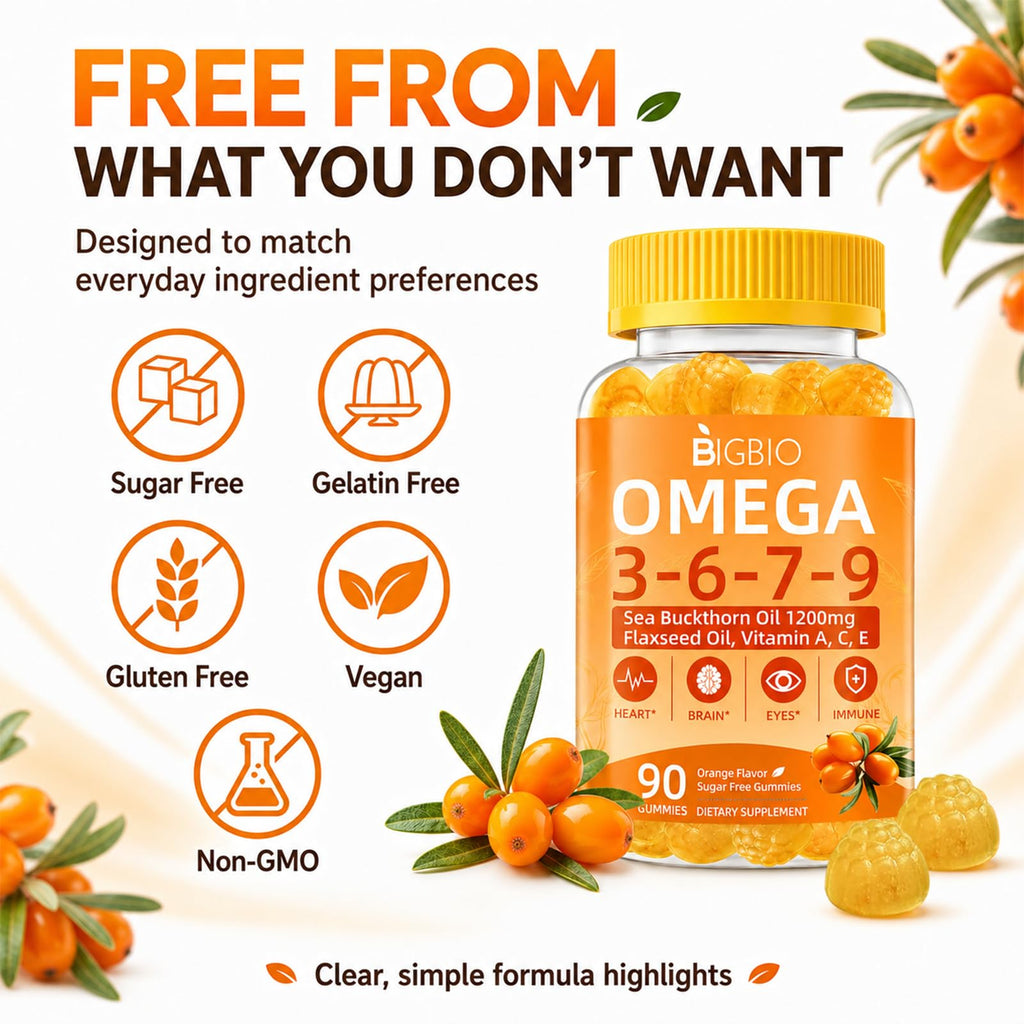 Delicious fruit-flavoured Omega gummies