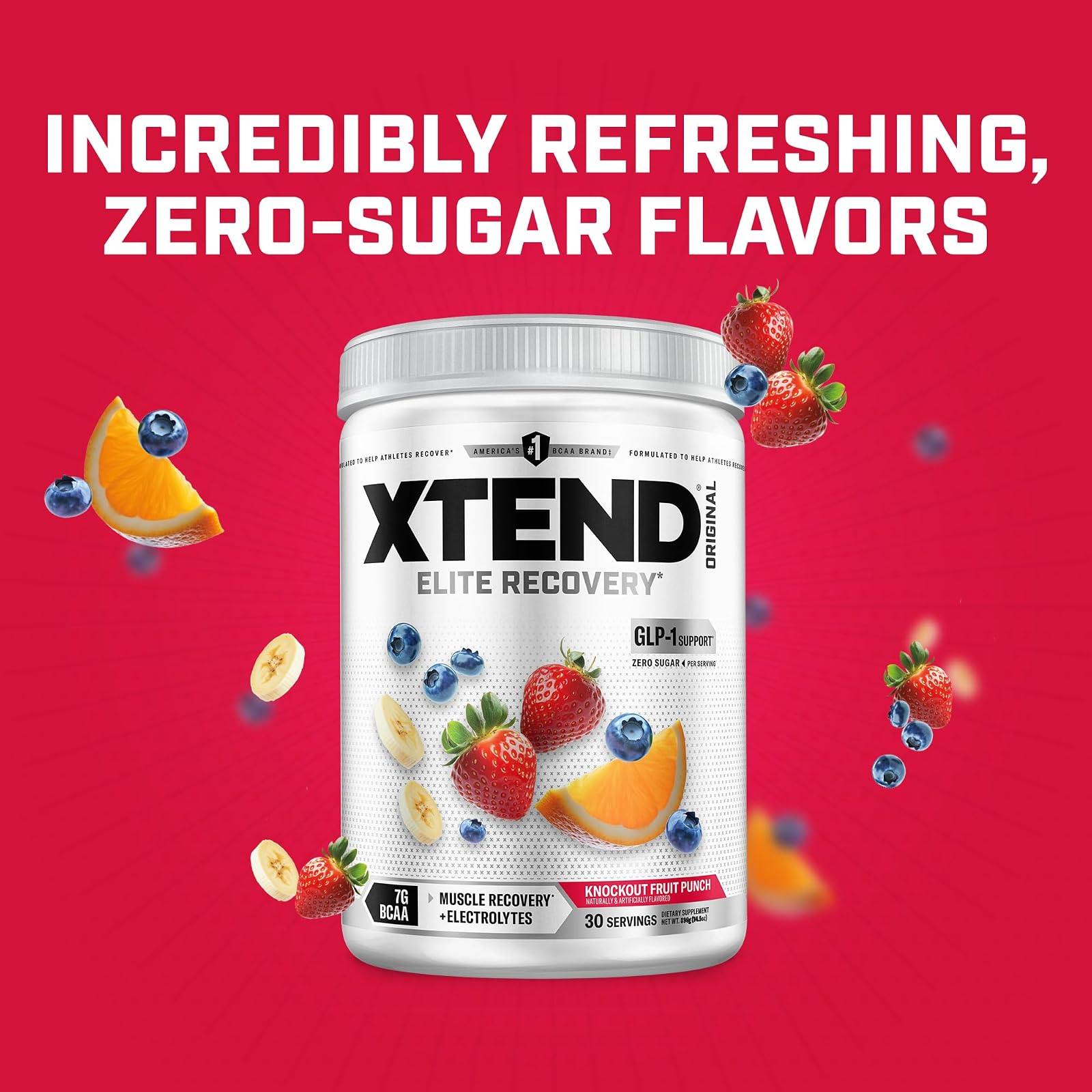 Delicious fruit punch BCAA drink mix
