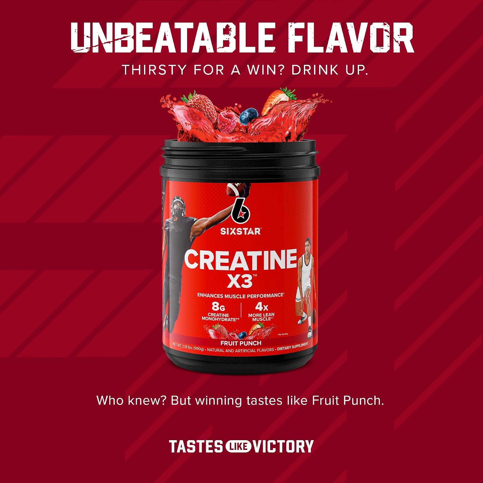 Delicious fruit punch creatine flavour
