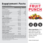 Delicious fruit punch pre-workout flavour