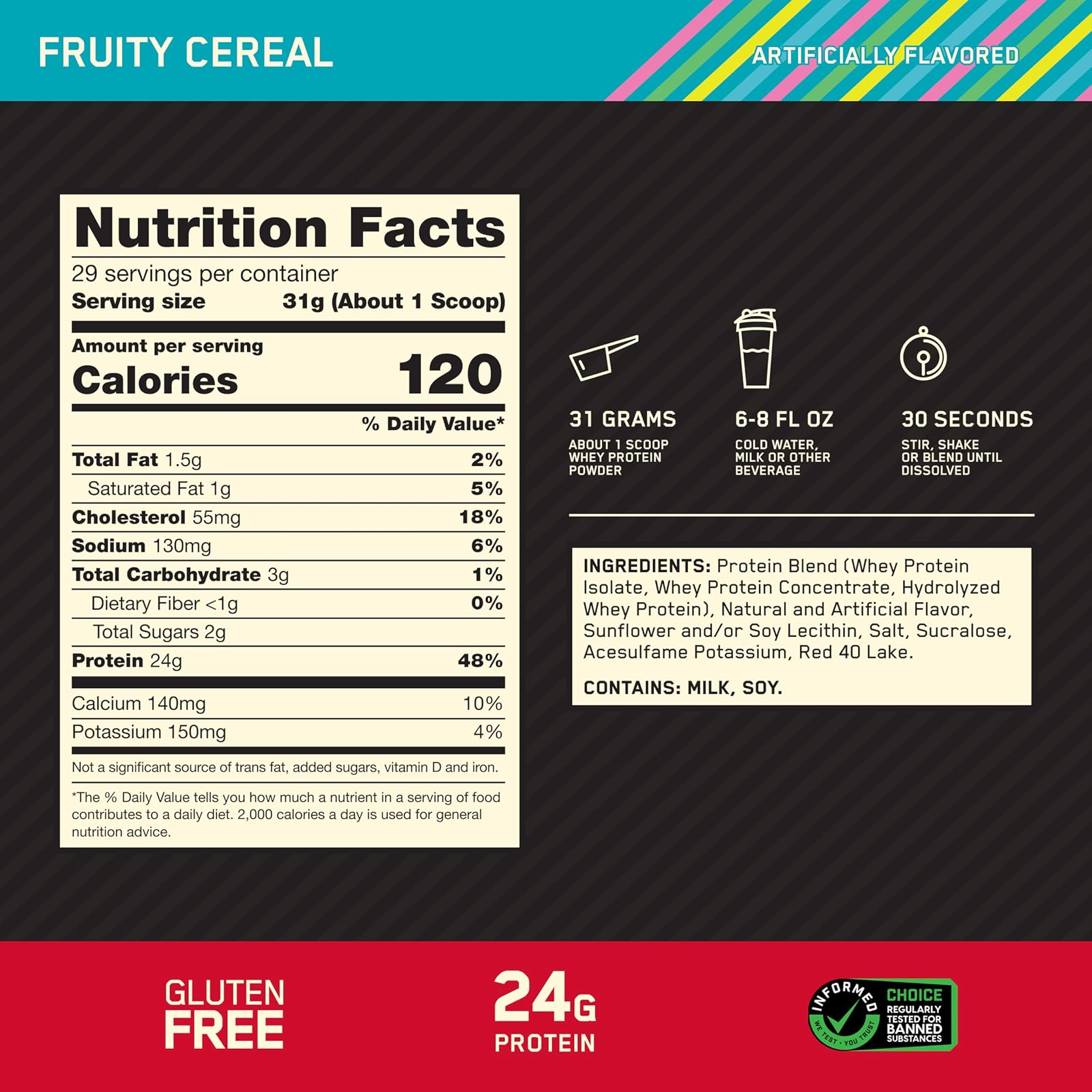 delicious fruity cereal flavour protein