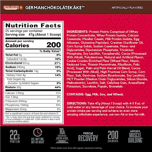 delicious German chocolate protein powder