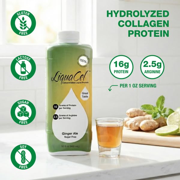 Delicious ginger ale protein drink