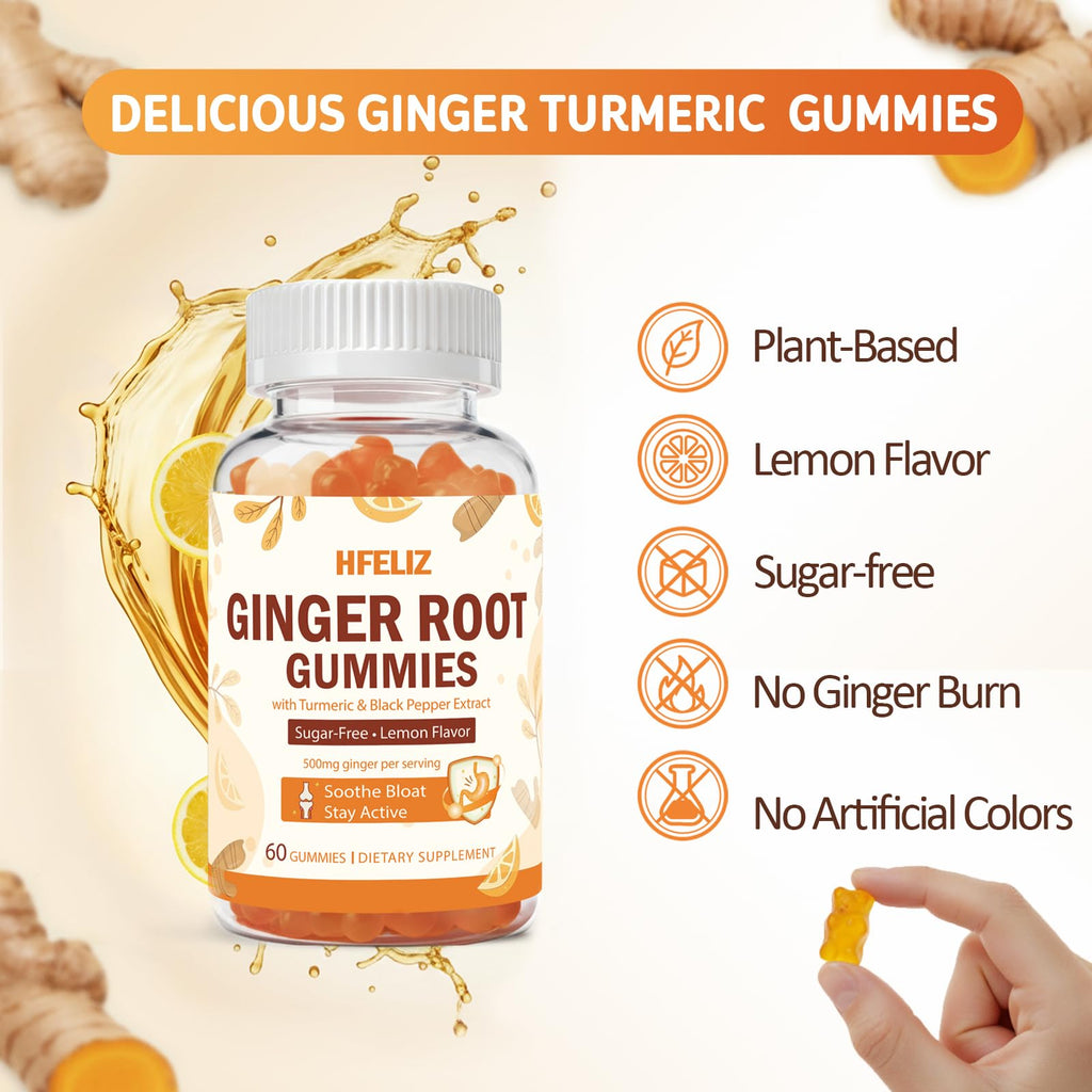 Delicious ginger gummies for health