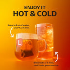 delicious ginger tea with peach