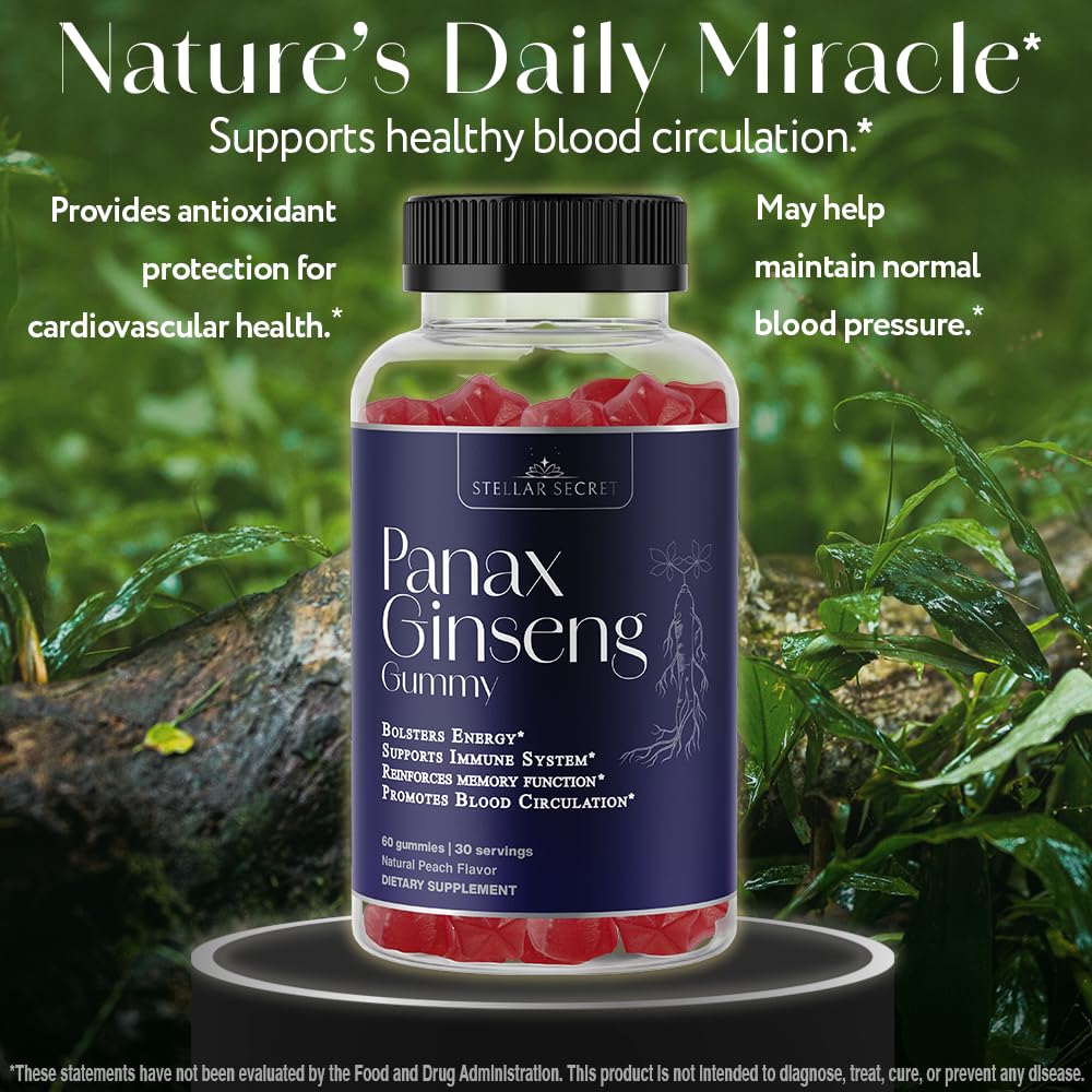 Delicious ginseng gummies for vitality