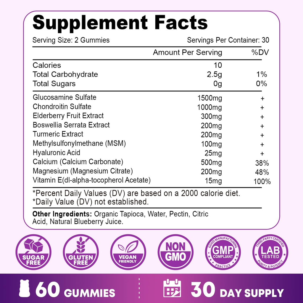 delicious glucosamine chondroitin gummy formula