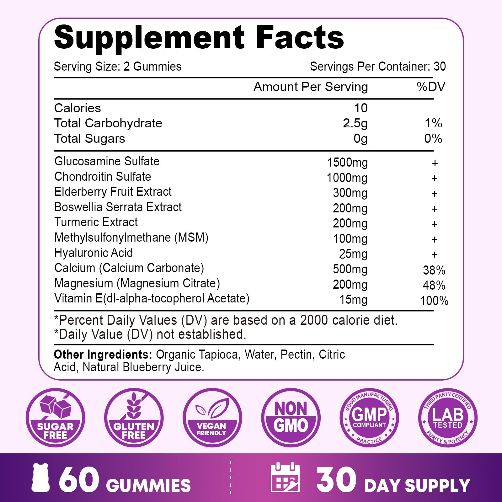 delicious glucosamine chondroitin gummy formula