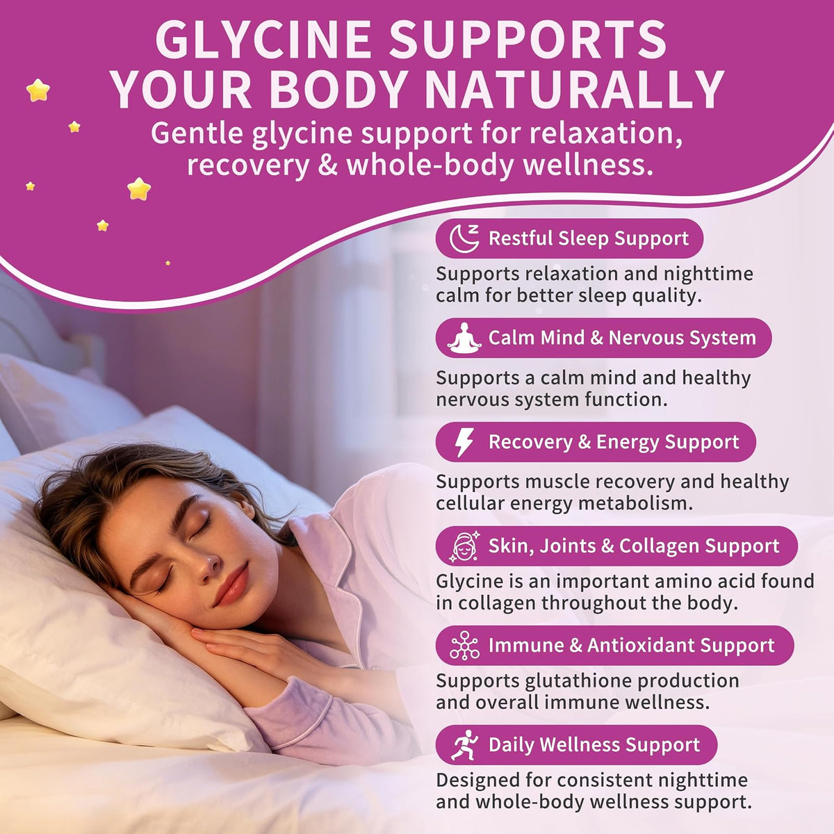 Delicious Glycine vitamins for adults
