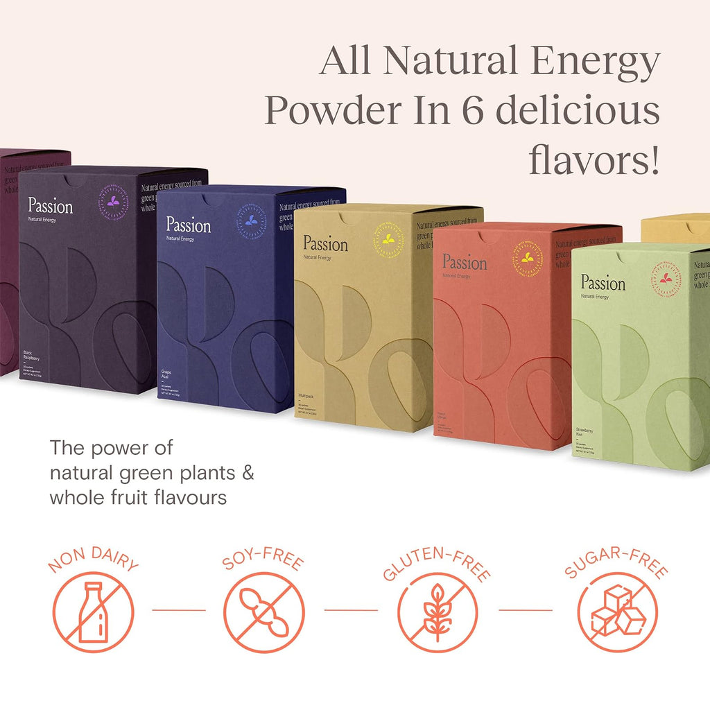 Delicious grape acai energy supplement
