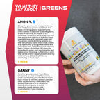 Delicious grape candy greens supplement