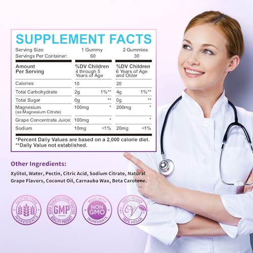 delicious grape flavour magnesium supplement