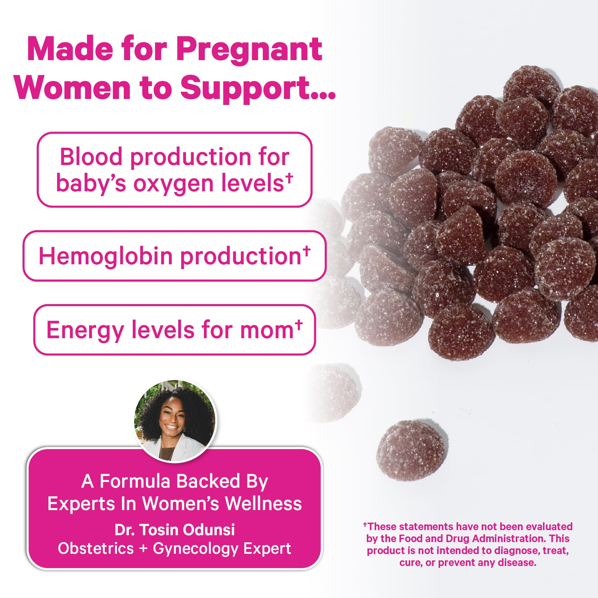 delicious grape iron gummies for women