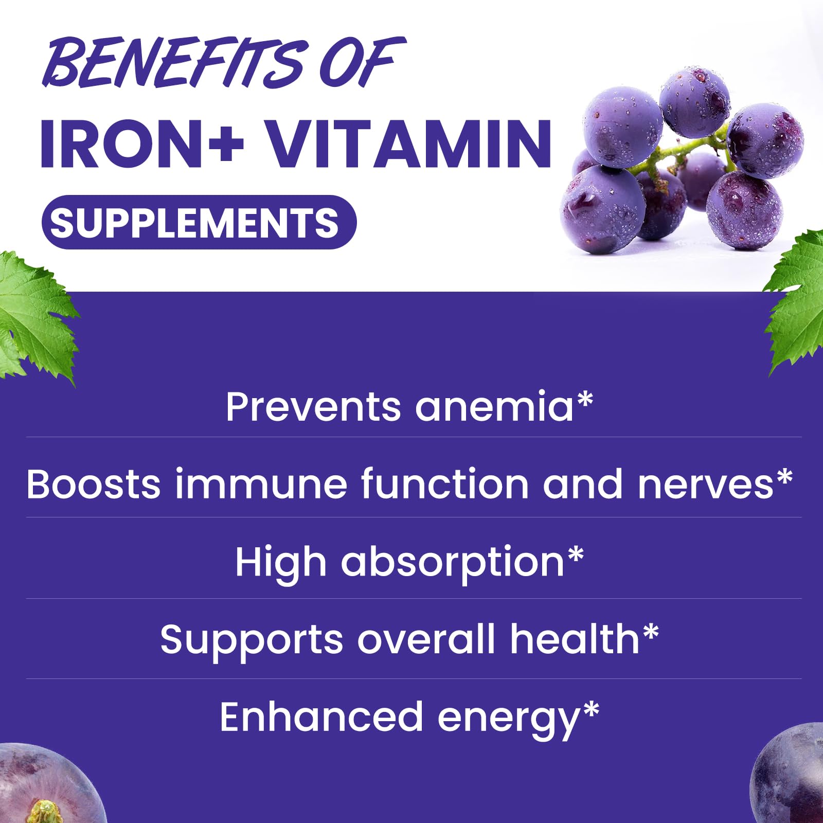 delicious grape iron supplements