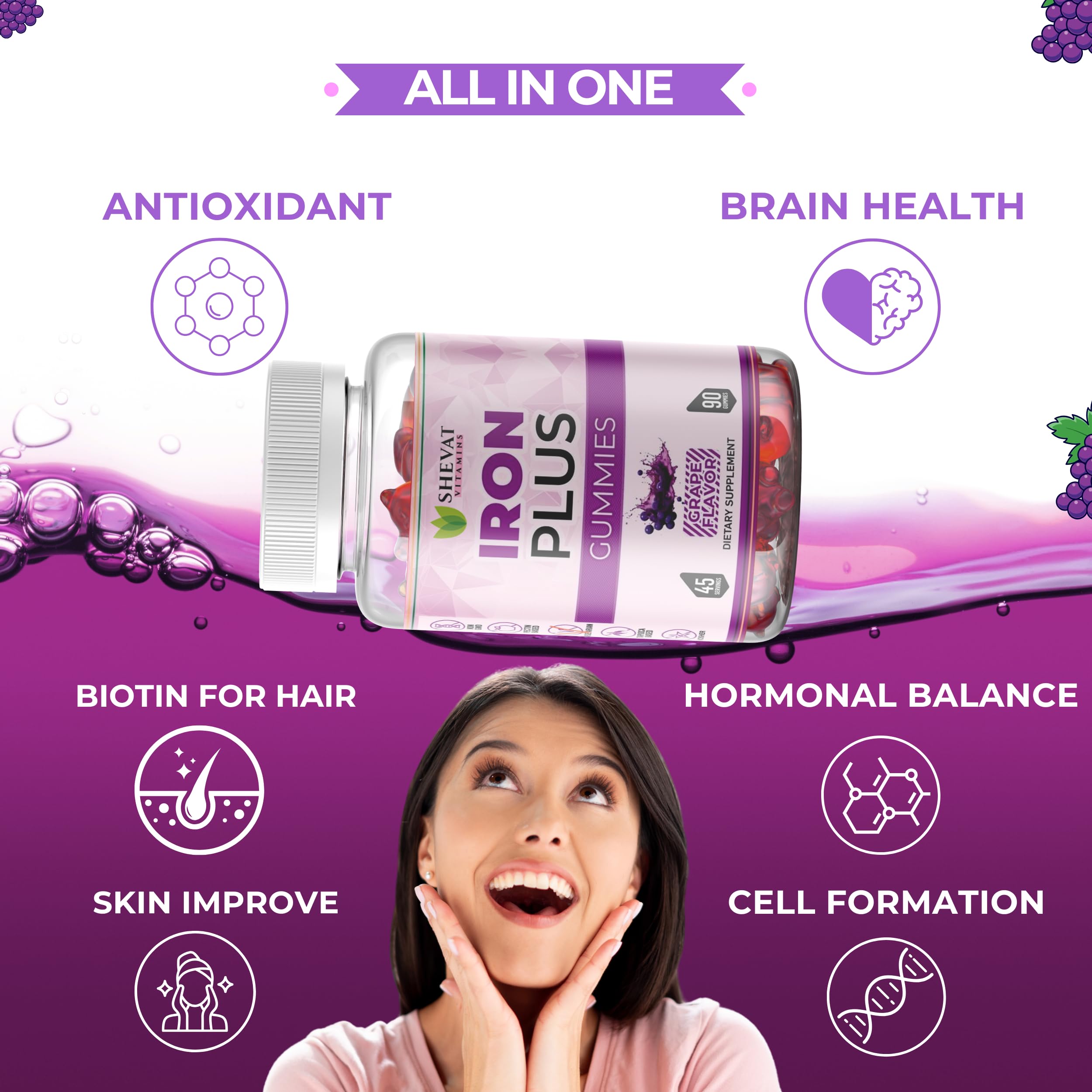 delicious grape iron vitamins