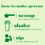 Delicious green apple flavour superfood powder