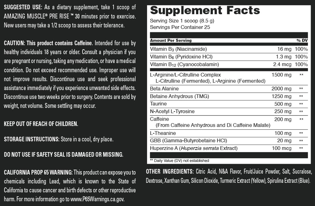 delicious green apple pre-workout flavour