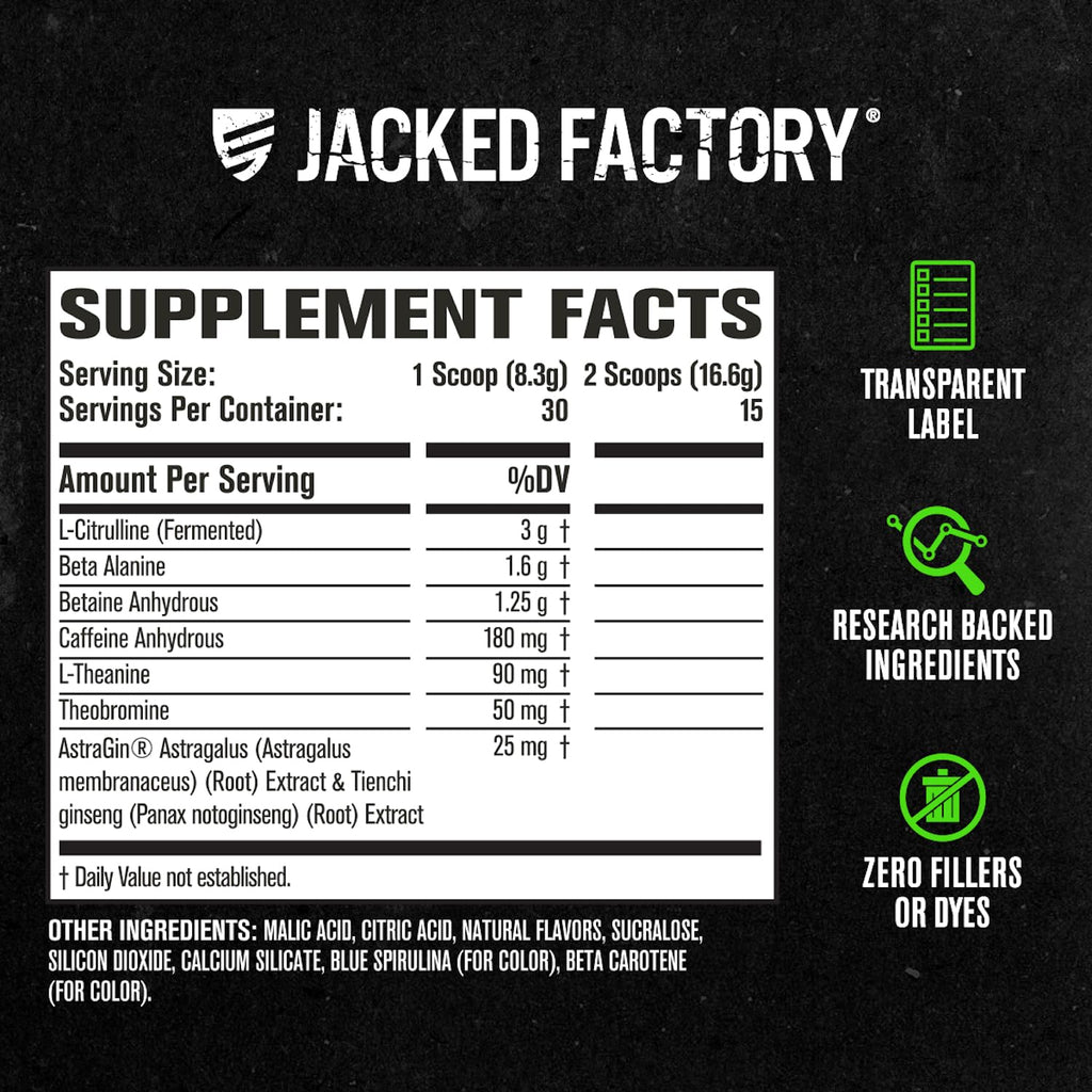 delicious green apple pre-workout supplement
