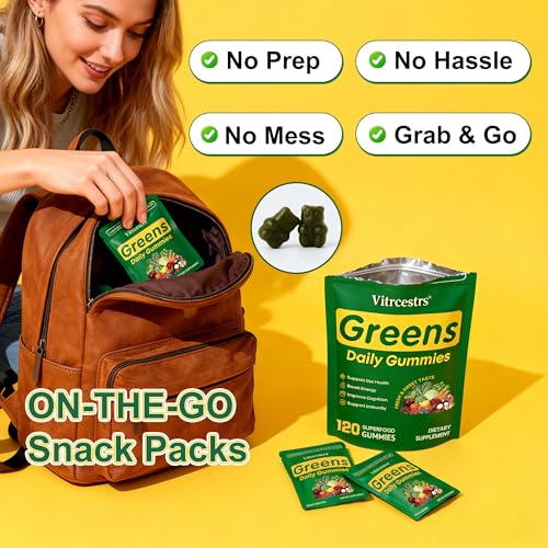 Delicious greens gummies for adults