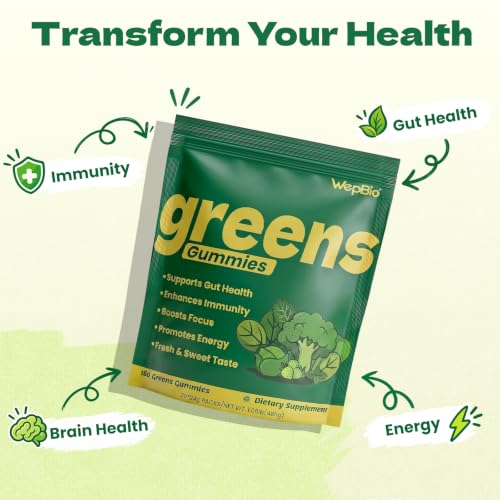 Delicious greens gummies for adults