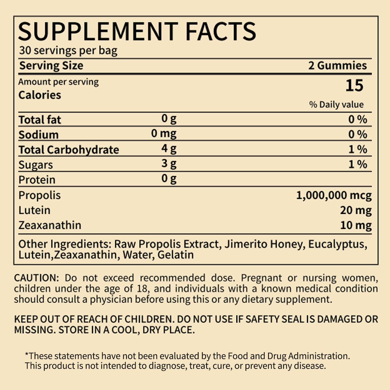 Delicious gummies for better eyesight