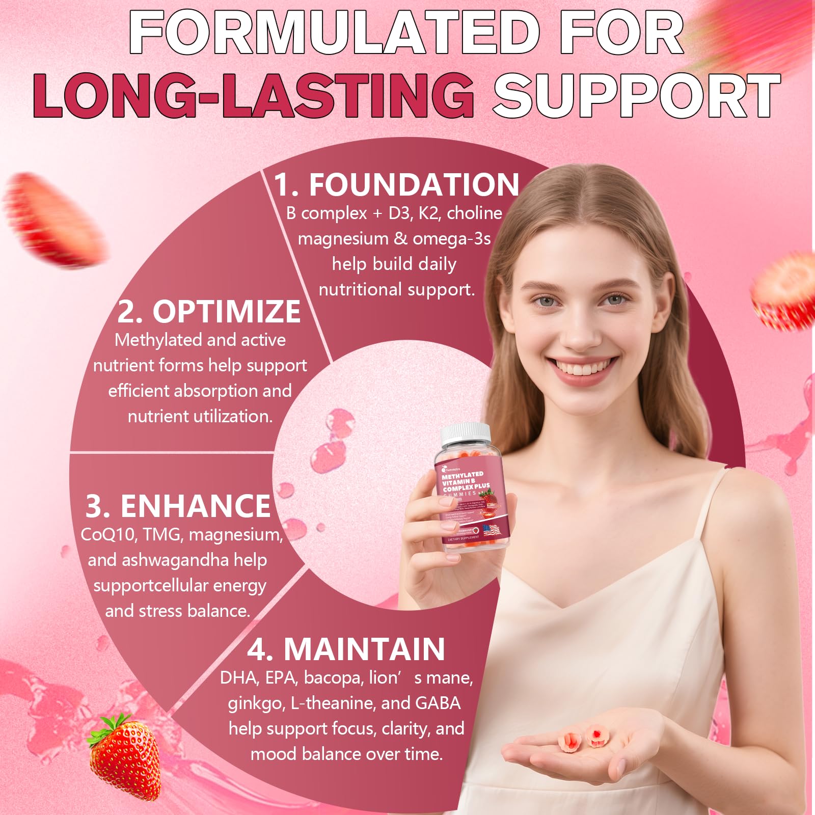 Delicious gummies for daily nutrition