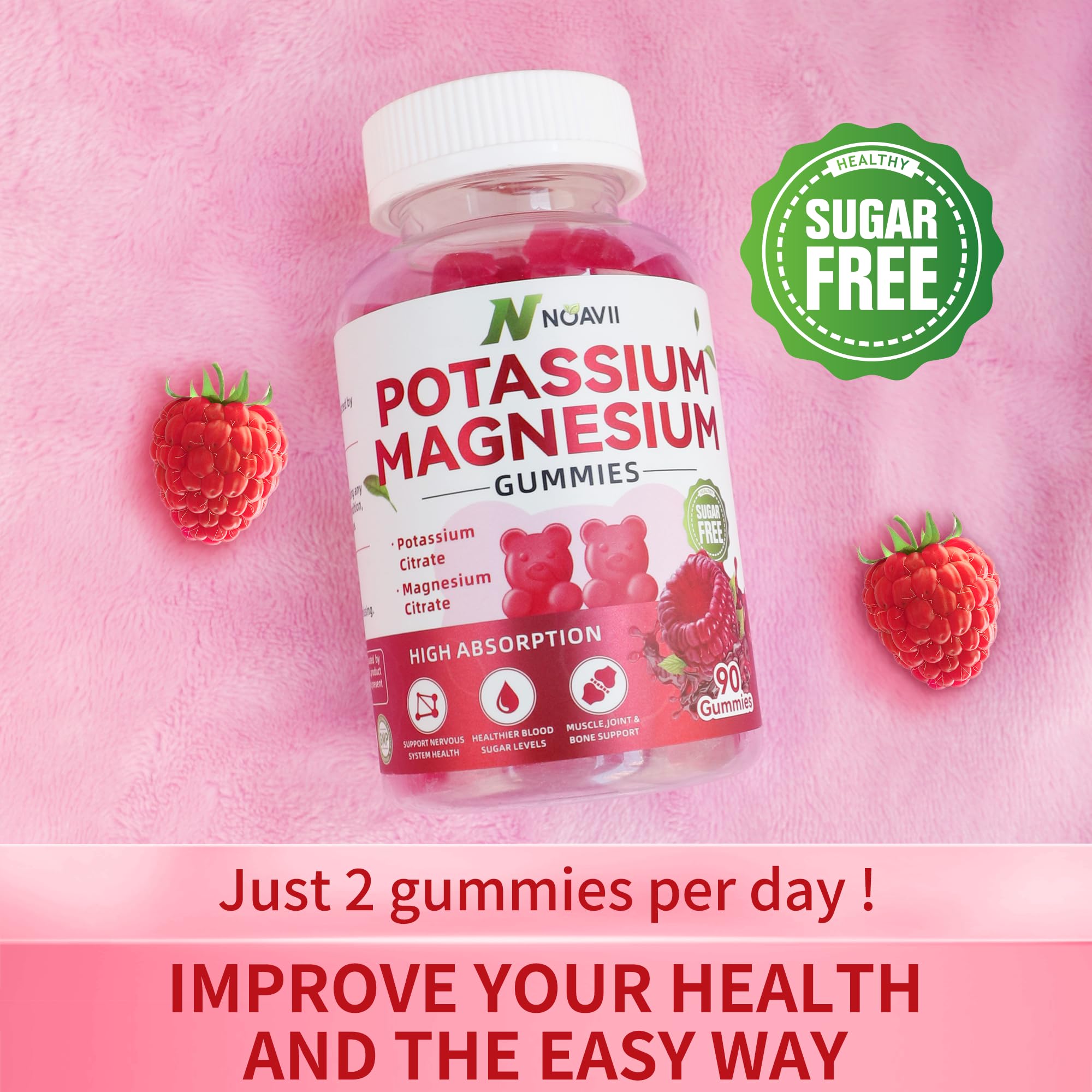 Delicious gummies for daily potassium needs