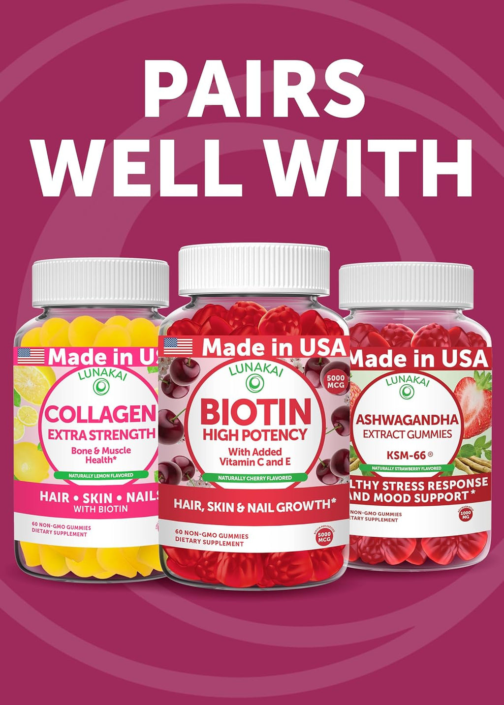 Delicious gummies for hair wellness