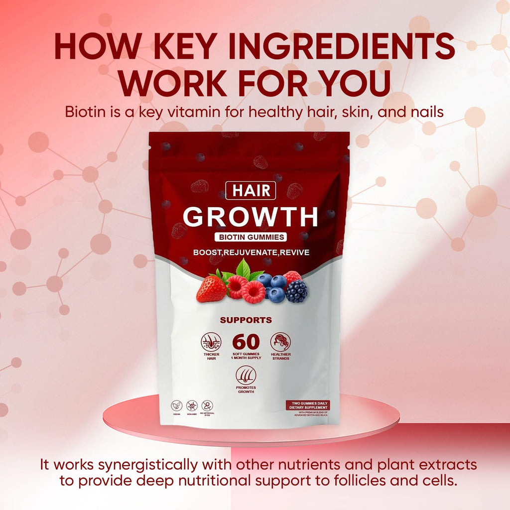 Delicious gummies for healthy hair