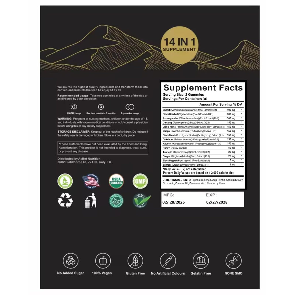 Delicious gummies packed with nutrients