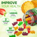 Delicious gummy calcium for daily intake