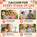 Delicious gummy calcium supplement for kids