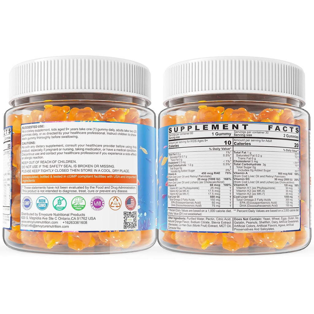 Delicious gummy multivitamin for health