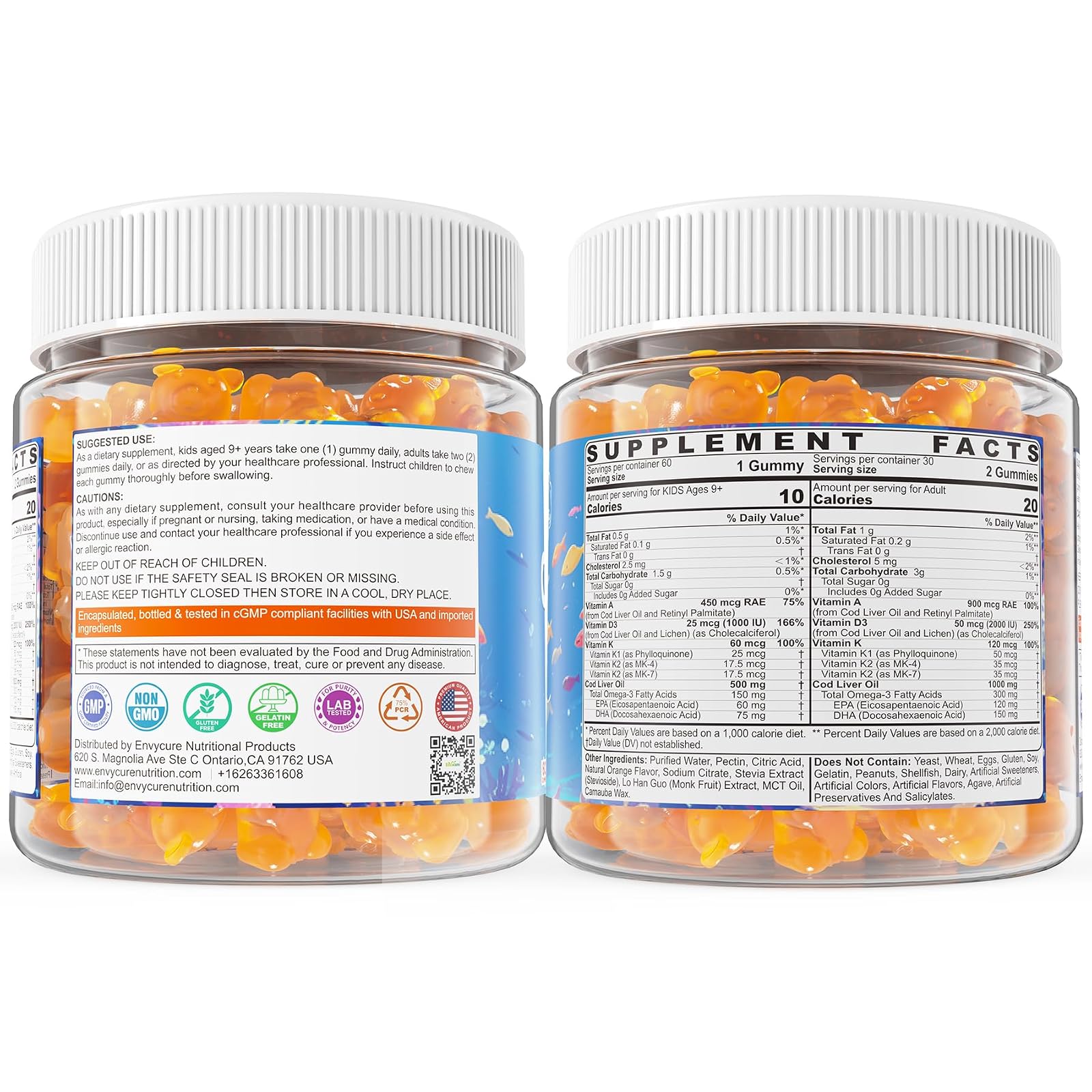 Delicious gummy multivitamin for health