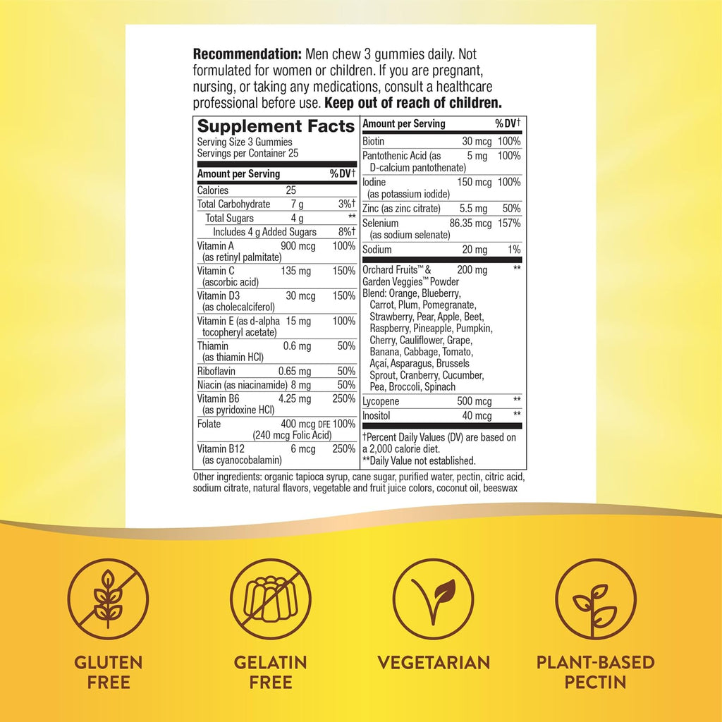 delicious gummy multivitamins for men