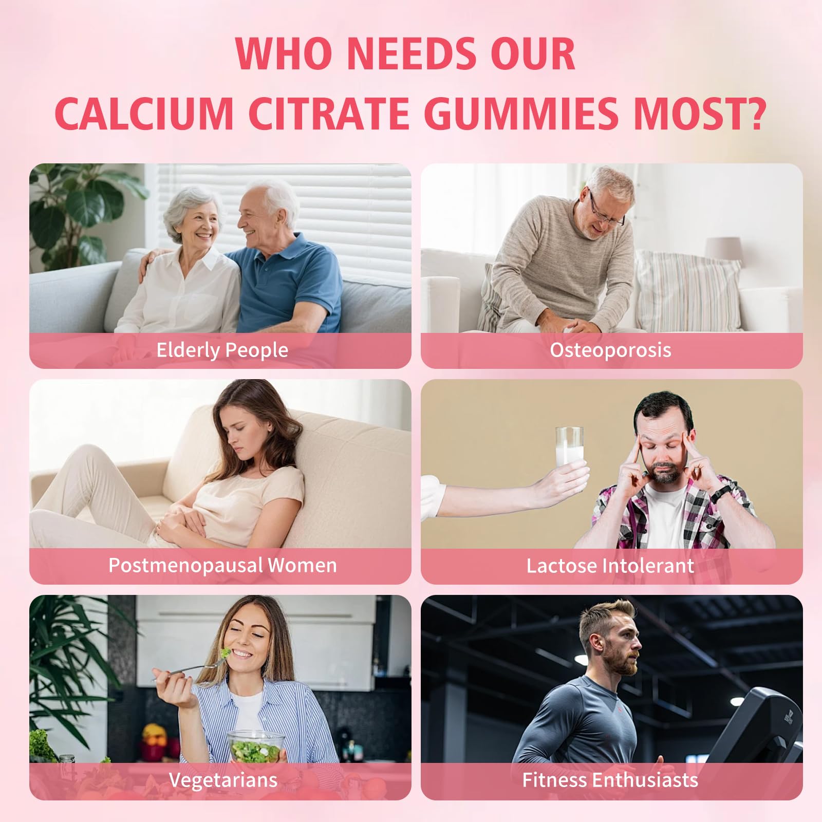 Delicious gummy supplements for calcium