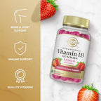 Delicious gummy vitamin D supplement