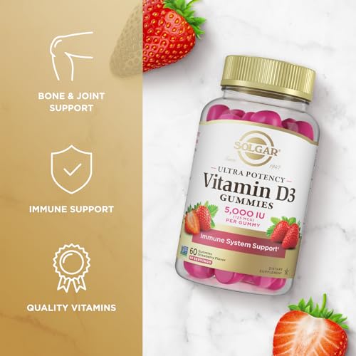 Delicious gummy vitamin D supplement
