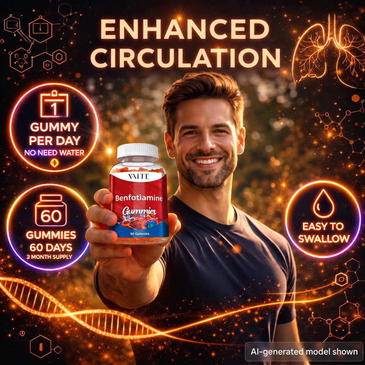 Delicious gummy vitamins for B12 boost