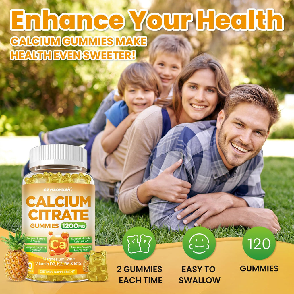 Delicious gummy vitamins for calcium intake