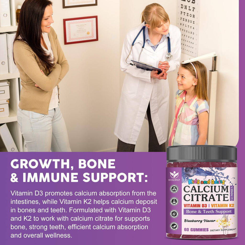Delicious gummy vitamins for calcium intake