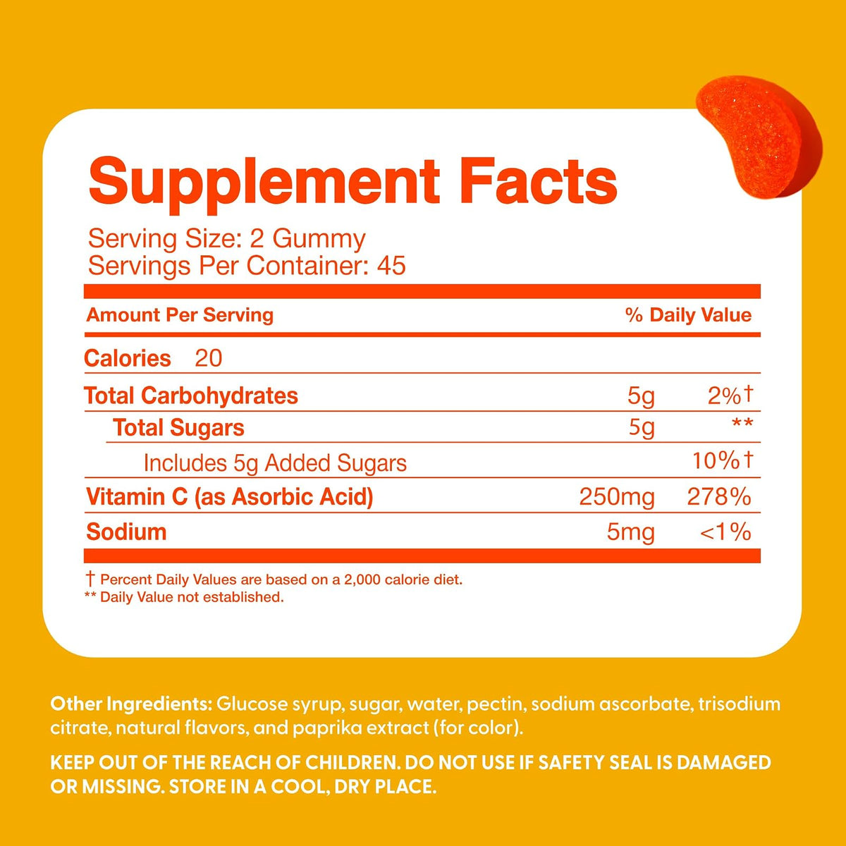 Delicious gummy vitamins for children