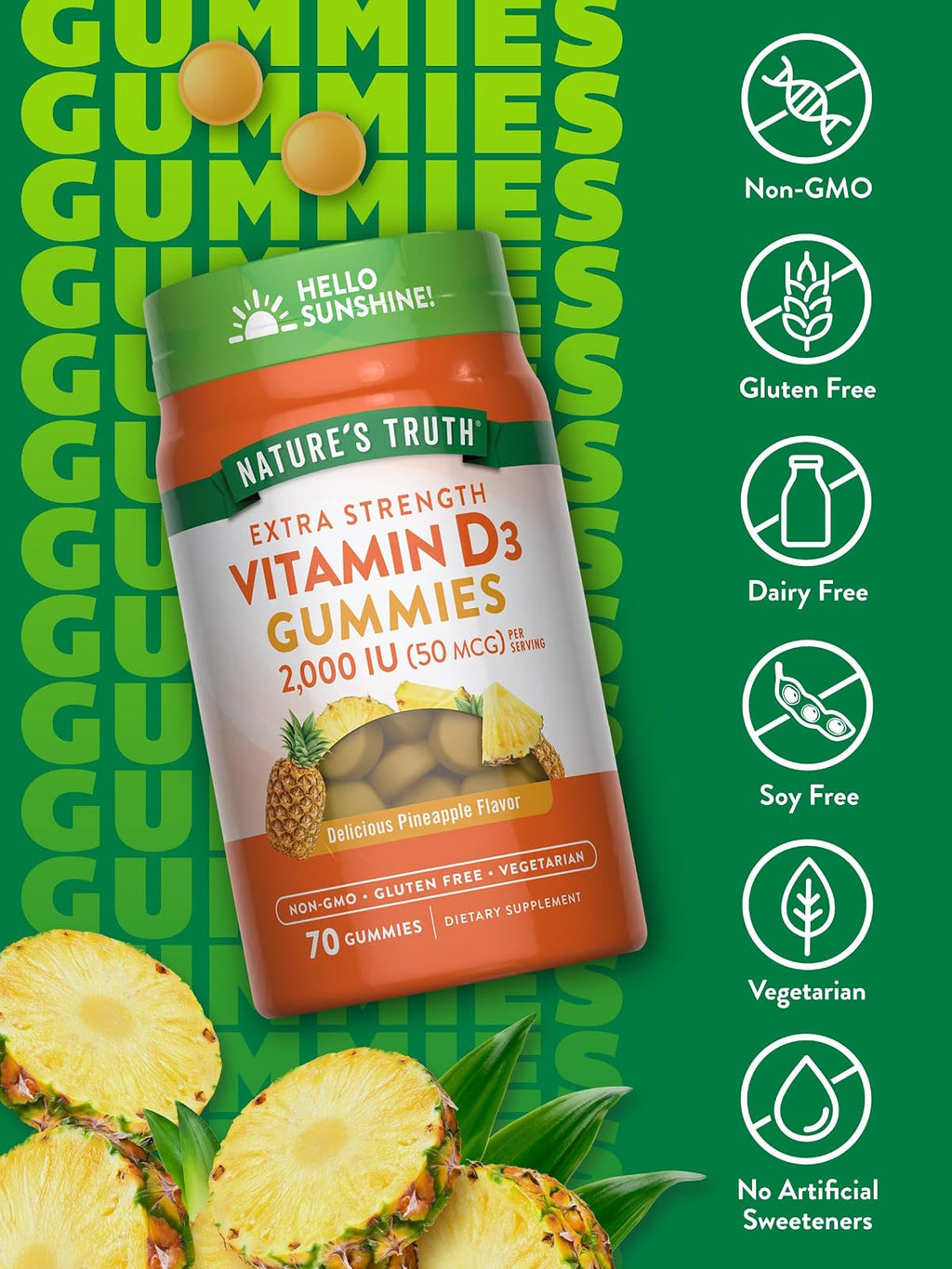 Delicious gummy vitamins for health