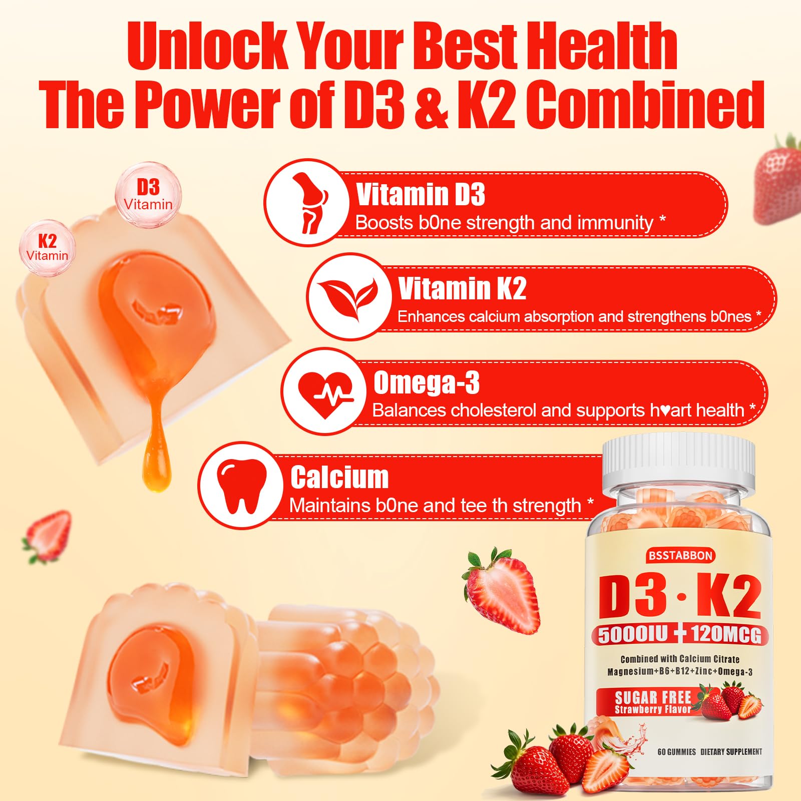 Delicious gummy vitamins for immunity