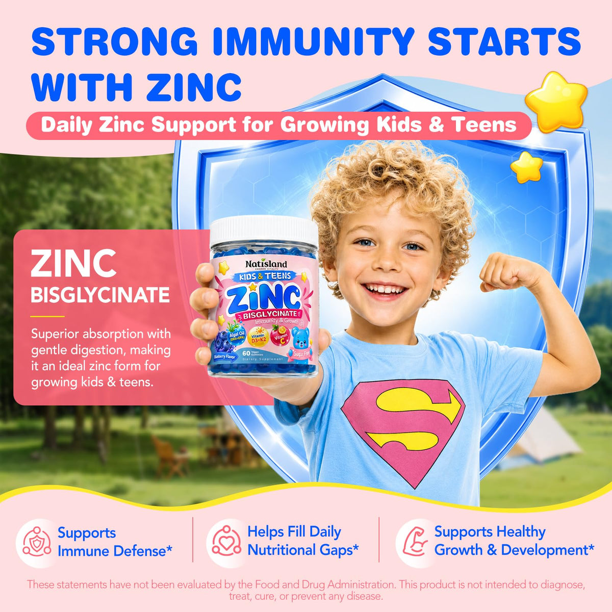 Delicious gummy vitamins for kids 4+