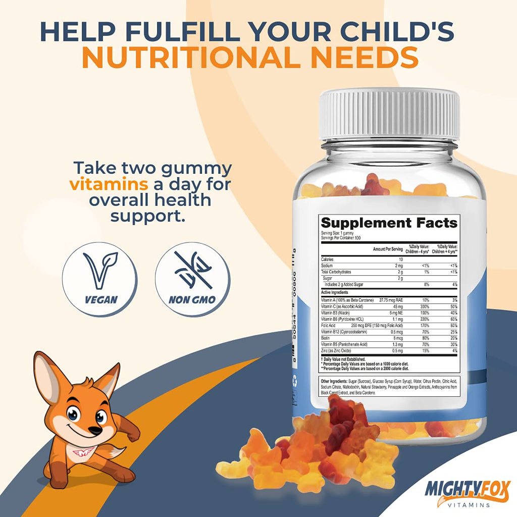 Delicious gummy vitamins for kids