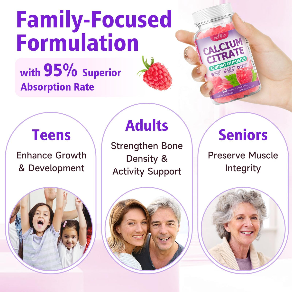 delicious gummy vitamins with calcium citrate