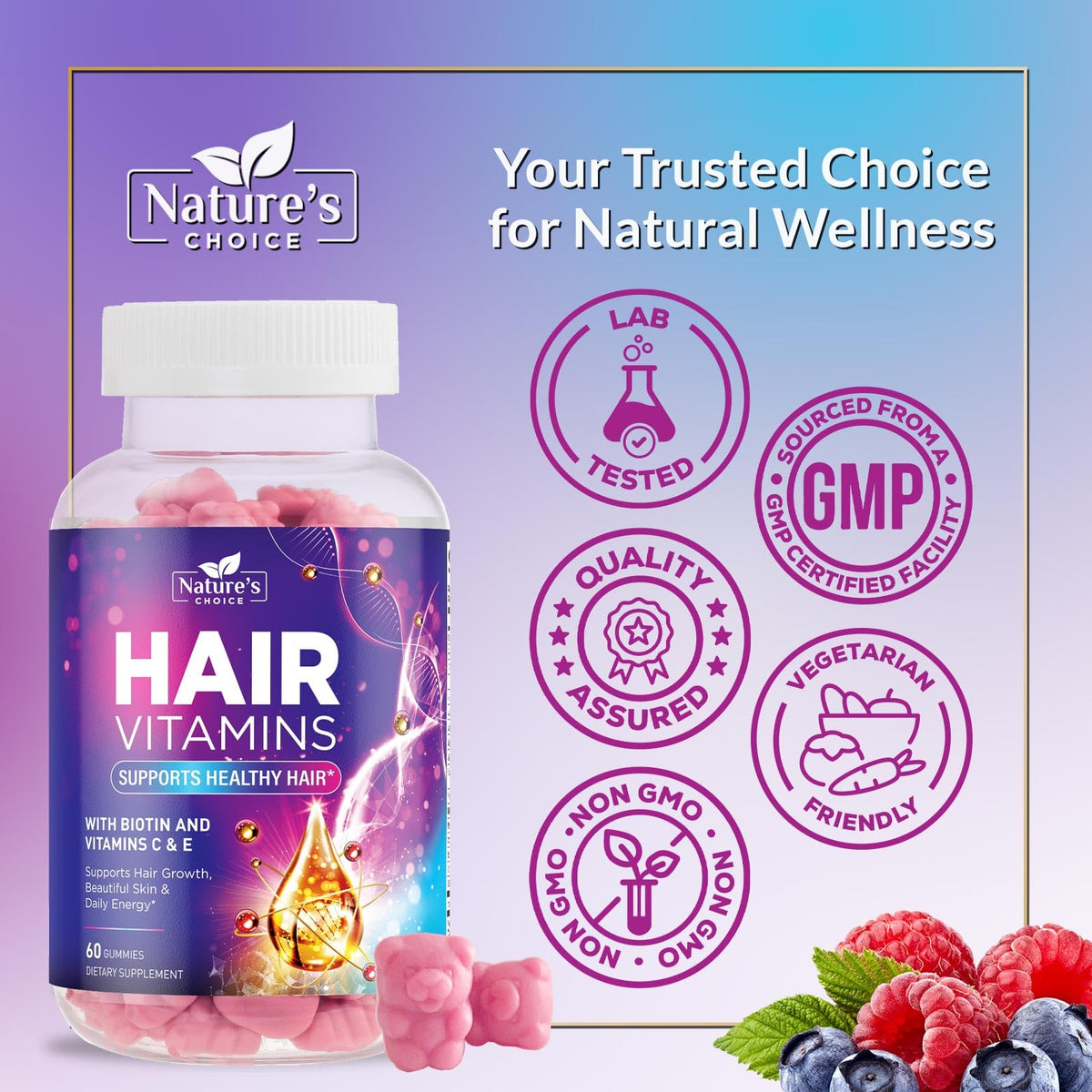 Delicious hair vitamins for daily use