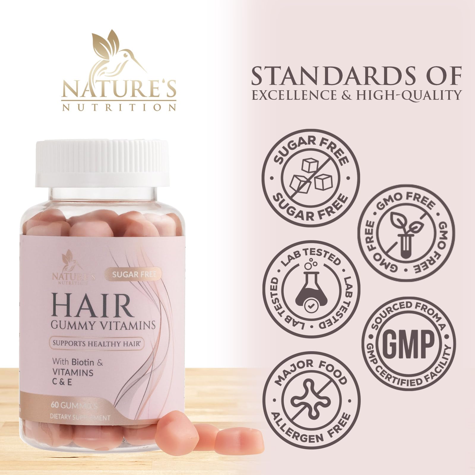Delicious hair vitamins for daily use